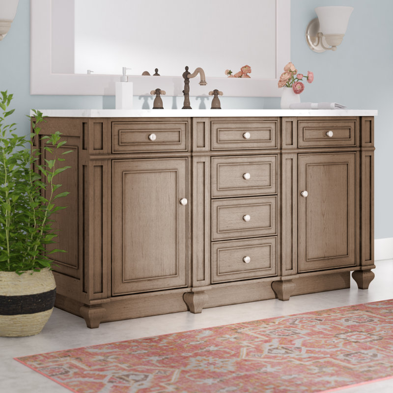 Alcott Hill Lambrecht 60 Double Bathroom Vanity Base Only And Reviews